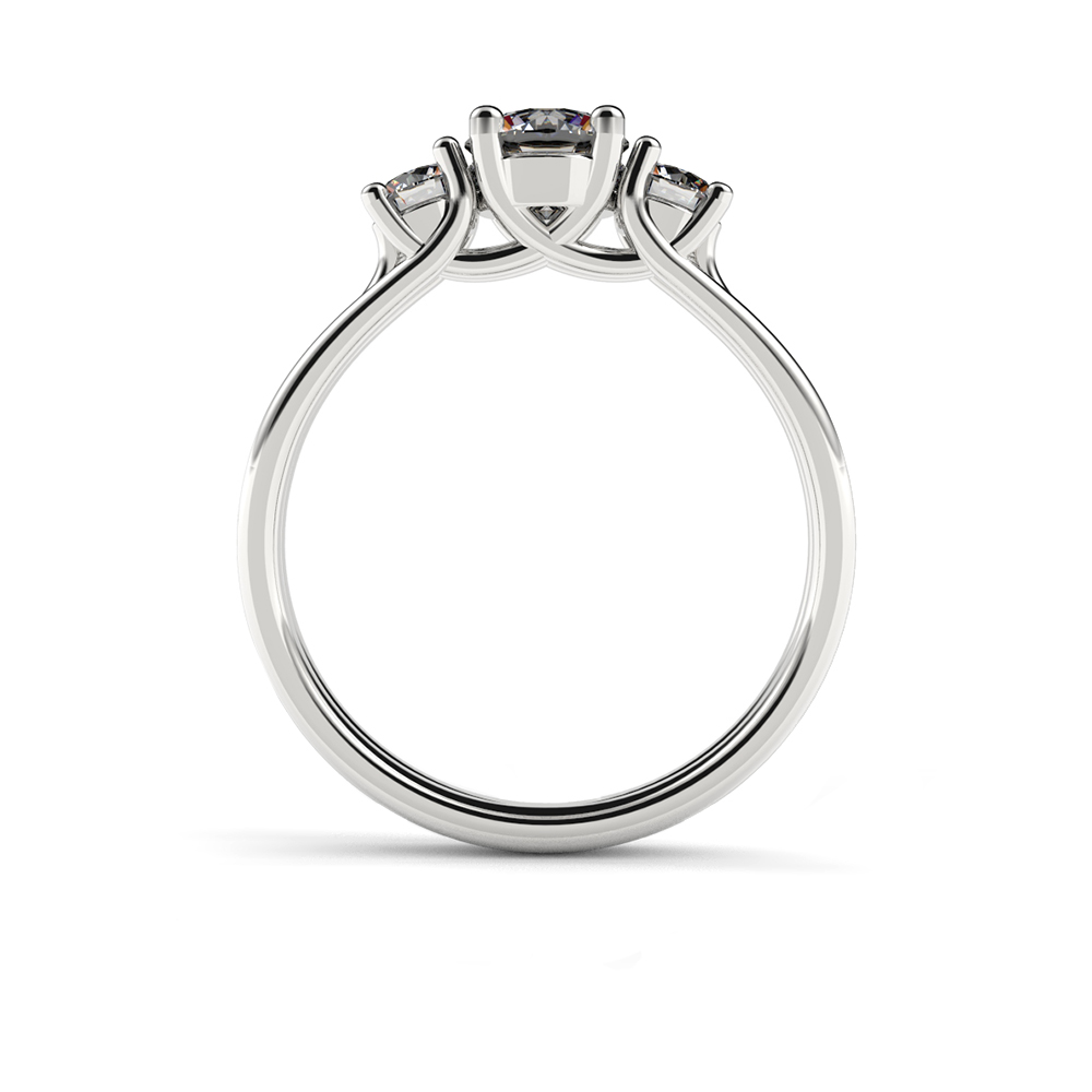 3-Stone Trellis Diamond Ring - Tailored Jewel Singapore