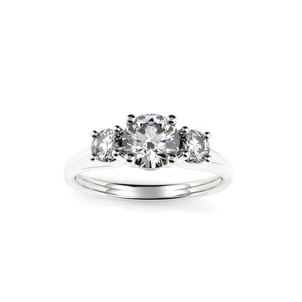 3-Stone Trellis Diamond Ring - Tailored Jewel Singapore