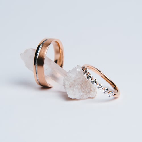 Floating Diamond & Slit Band - Tailored Jewel Singapore