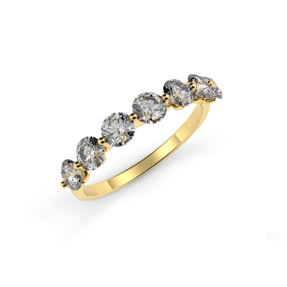 Floating Diamond Wedding Ring - Tailored Jewel Singapore