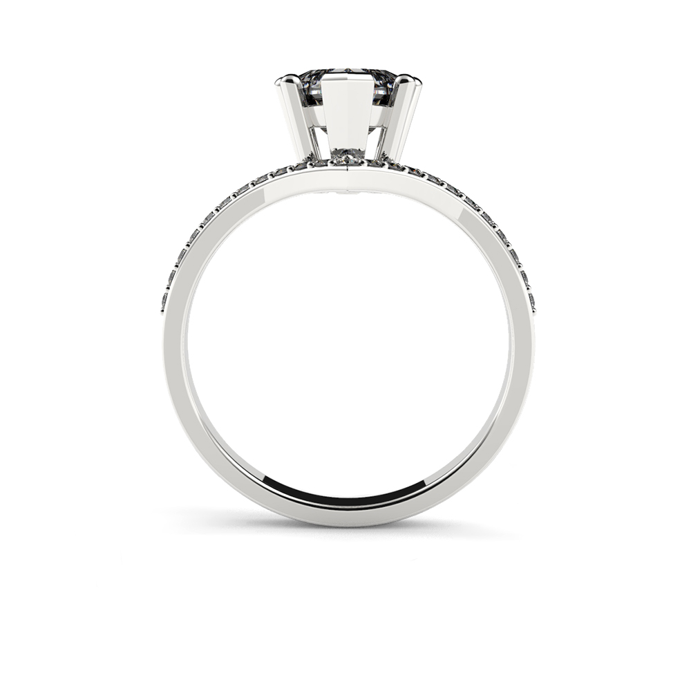 V-Crown Heart Shape Diamond Ring - Tailored Jewel Singapore