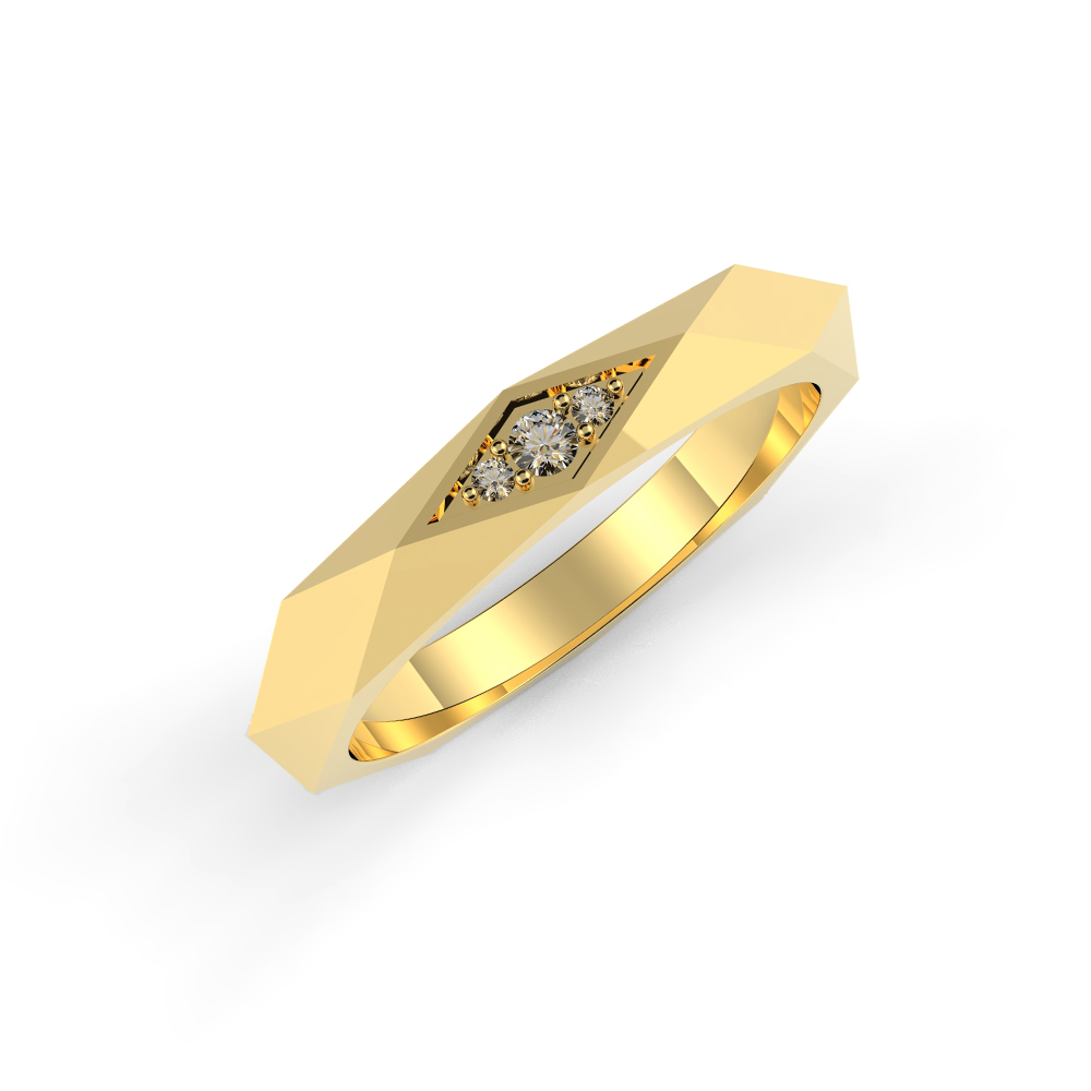 Facet Diamond Band - Tailored Jewel Singapore