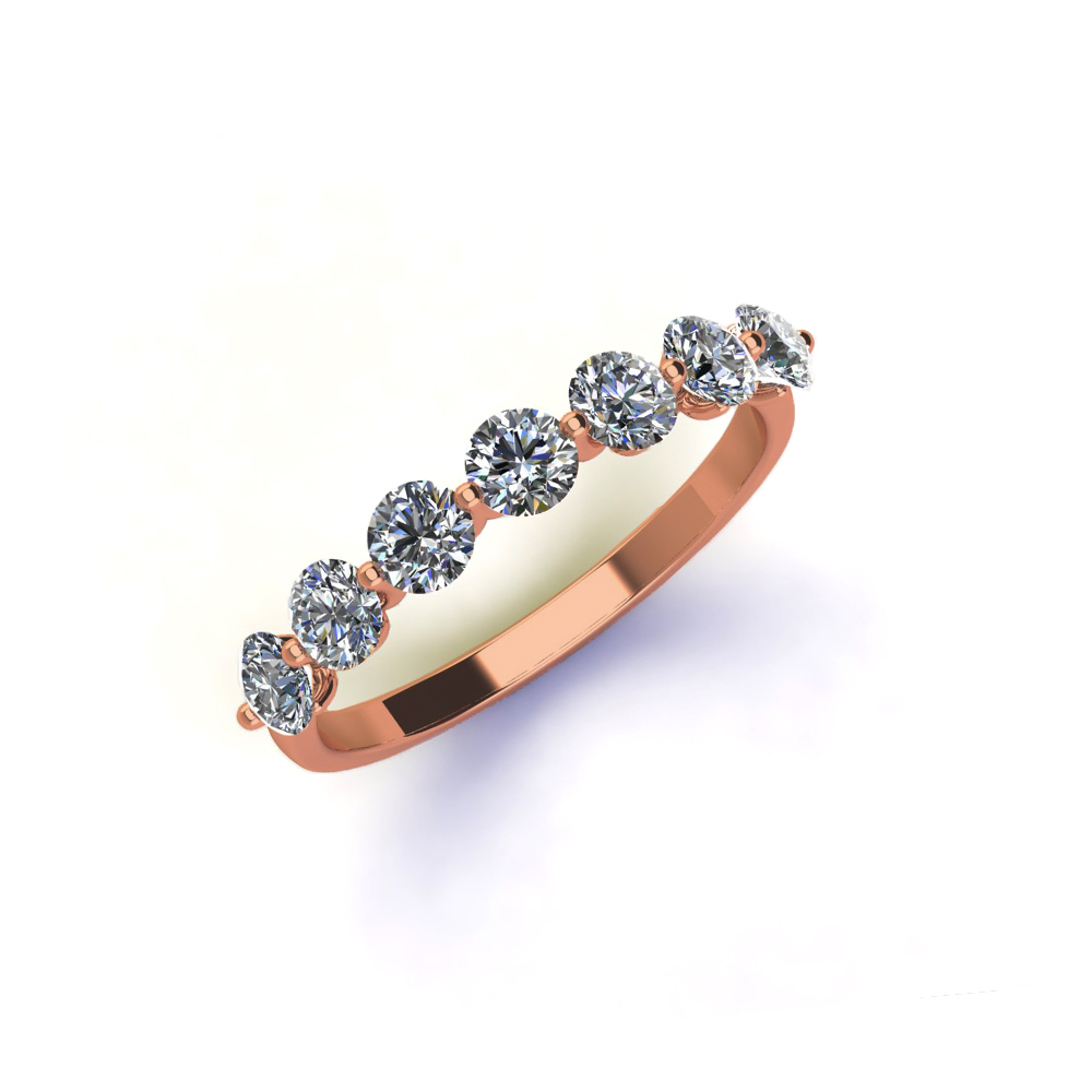 Floating Diamond & Slit Band - Tailored Jewel Singapore